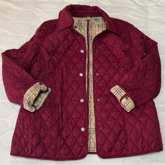L.L. Bean | Jackets & Coats | Vintage Ll Bean Quilted Ruby Red Barn ...